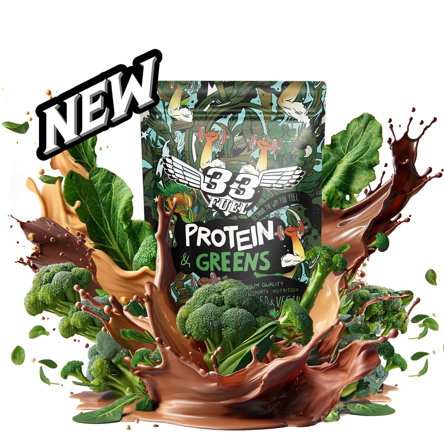 Protein & Greens Powder – 33Fuel