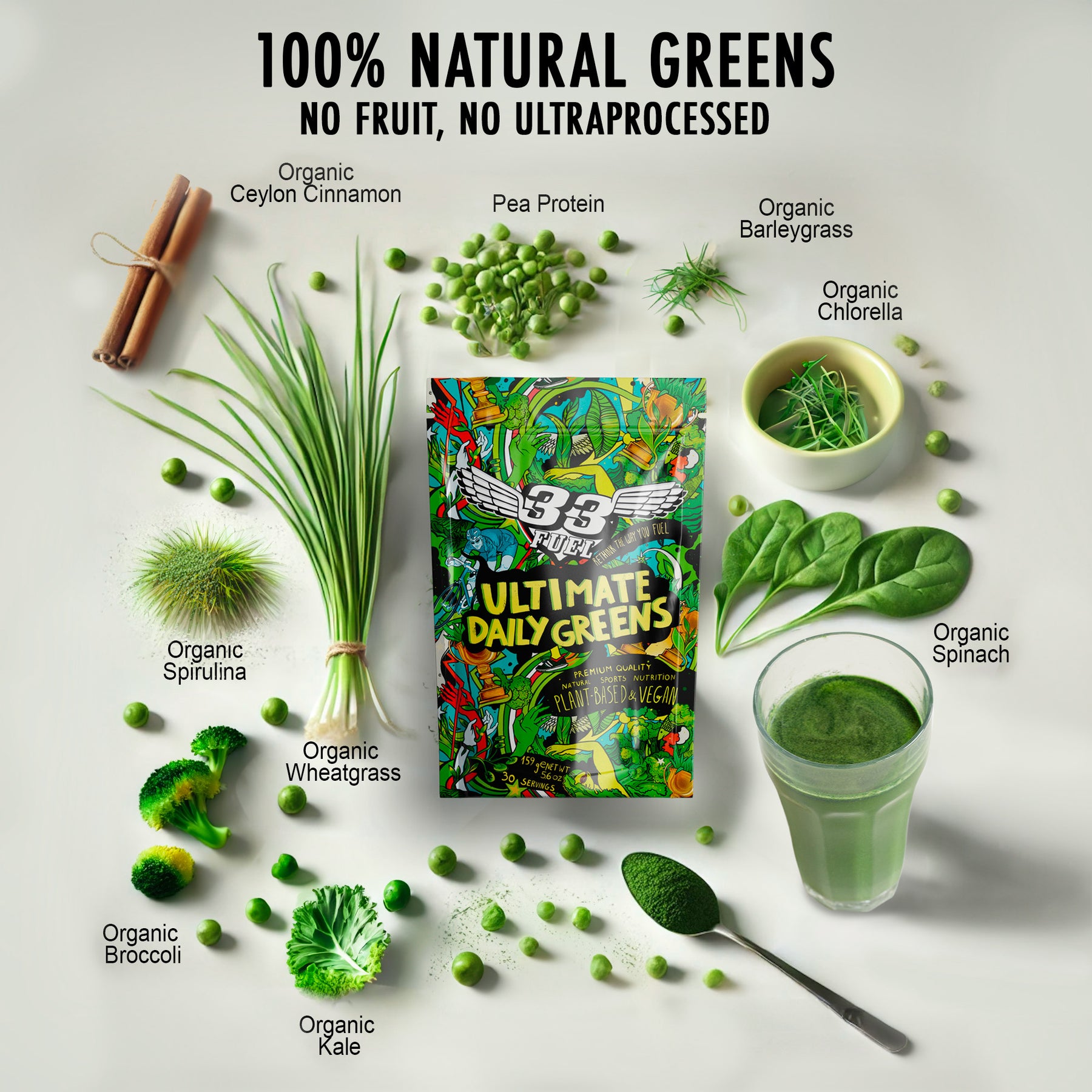Ultimate Daily Greens Powder | Greens Drink | 33Fuel®